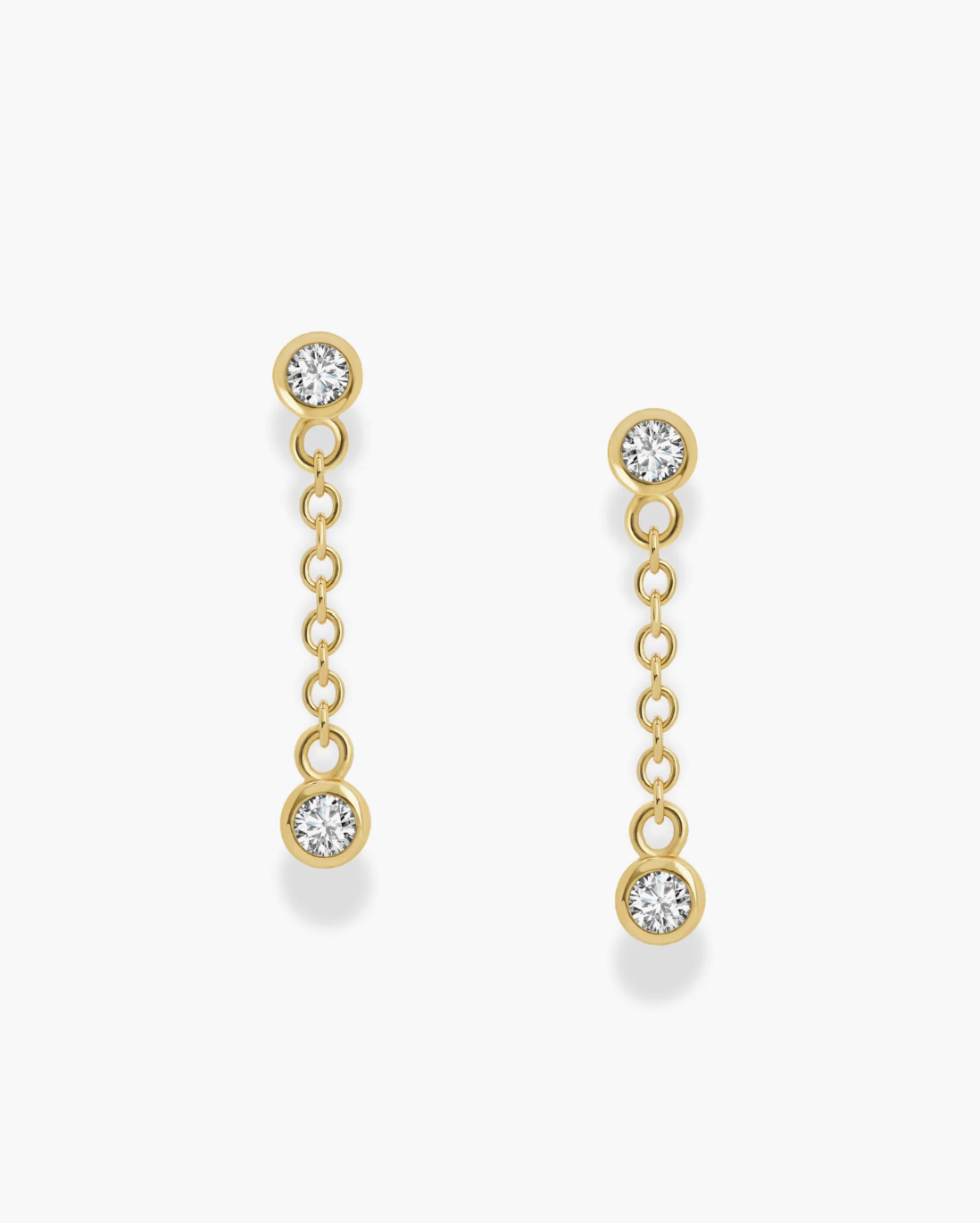 Robyn Drop Studs in Gold– LADYCO