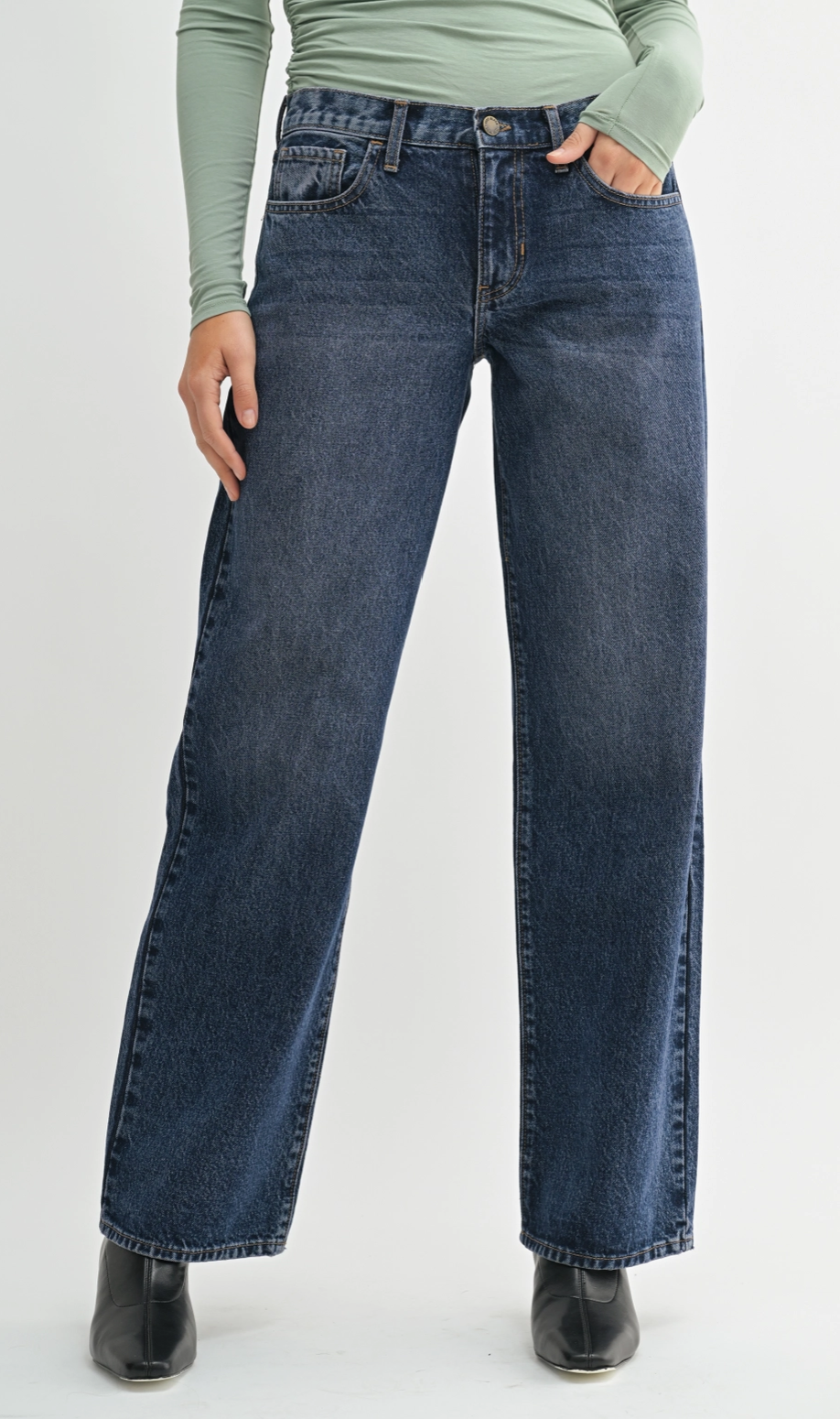 Toni Baggy Low Rise Denim in Vintage Dark Wash– LADYCO
